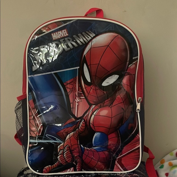 Marvel | Accessories | Marvel Spiderman Red And Blue Backpack | Poshmark